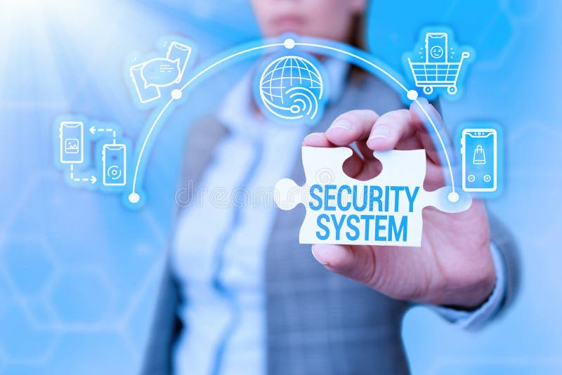 Text Showing Inspiration Security System. Business Approach System ...