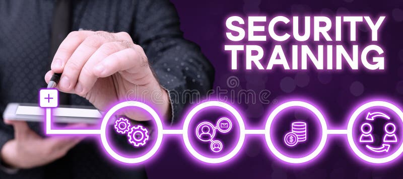 Text Showing Inspiration Security Training. Business Approach Providing ...