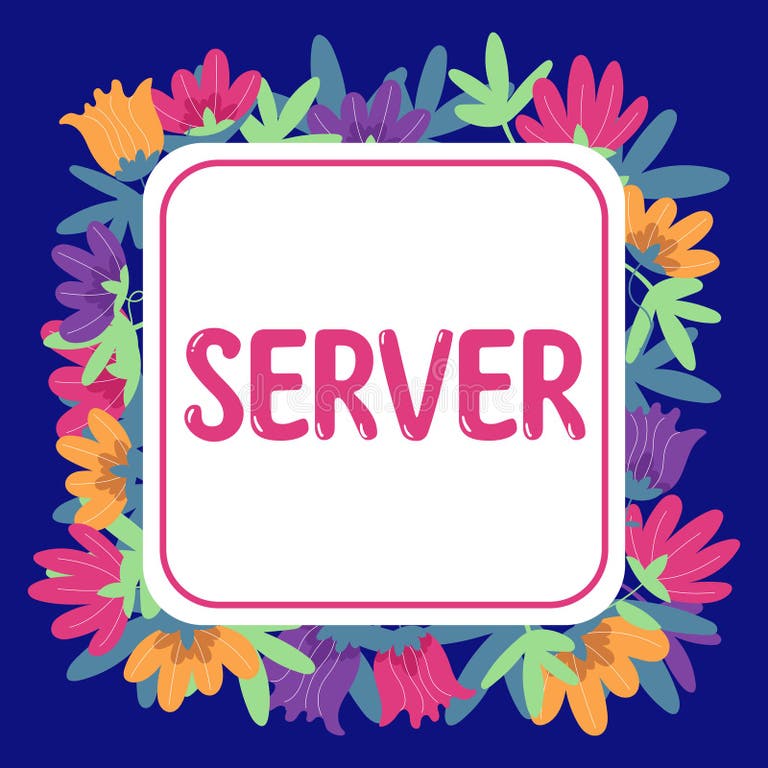 Text Showing Inspiration Server. Business Concept Computer Program ...