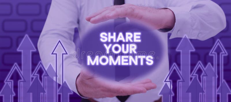 Text Showing Inspiration Share Your Moments. Word Written on a Brief ... Text Showing Inspiration Share Your Moments. Word Written on a Brief ...