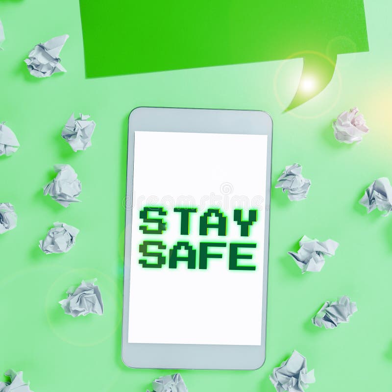 Text Showing Inspiration Stay Safe. Business Overview Secure from ... Text Showing Inspiration Stay Safe. Business Overview Secure from ...