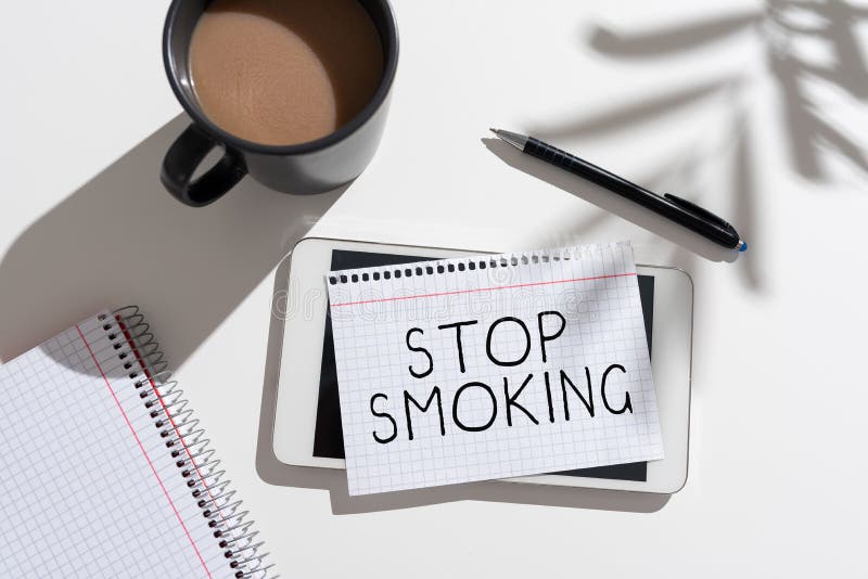 Text Showing Inspiration Stop Smoking. Word Written on Discontinuing or ... Text Showing Inspiration Stop Smoking. Word Written on Discontinuing or ...