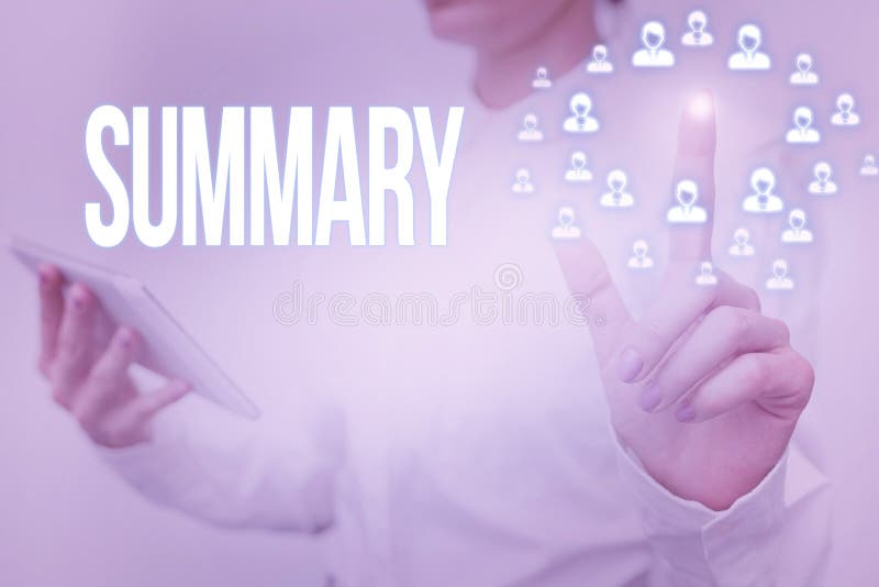 Text Showing Inspiration Summary. Word Written on Brief Statement or ... Text Showing Inspiration Summary. Word Written on Brief Statement or ...