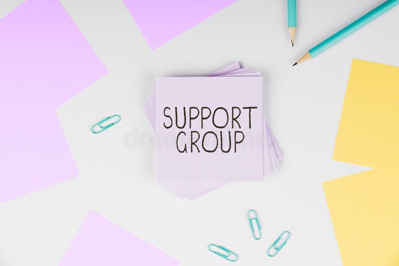 Text Showing Inspiration Support Group. Word for Number of People ...