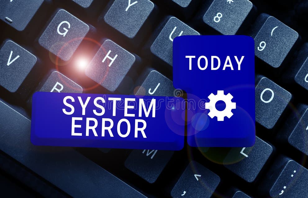 Text Showing Inspiration System Error. Conceptual Photo Technological ...