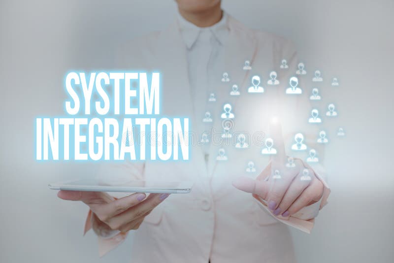 System integration concept stock photo. Image of cyber - 26498568
