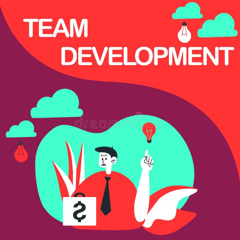 Text Showing Inspiration Team Development. Internet Concept Learn Why ...