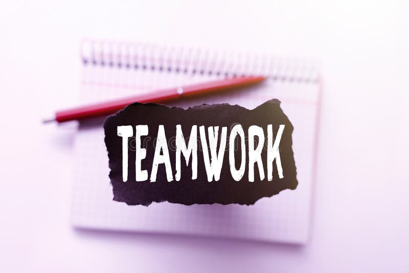 Text Showing Inspiration Teamwork. Business Approach Combined Action of ...