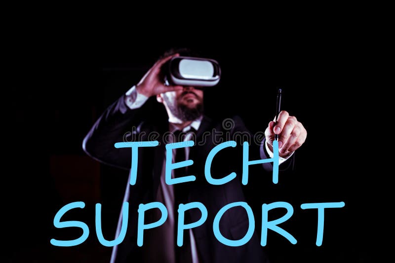 Text Showing Inspiration Tech Support. Concept Meaning Assisting ...