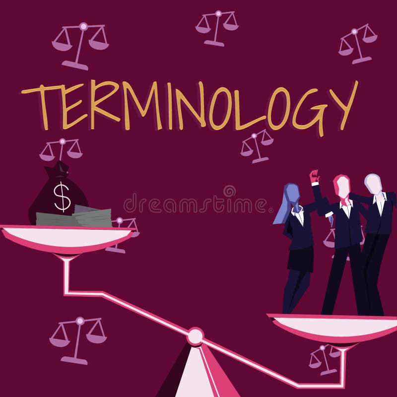 Text Caption Presenting Terminology. Business Showcase Terms Used with ...