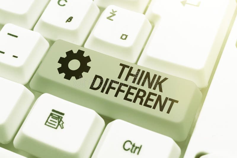 Text Showing Inspiration Think Different. Business Idea Be Unique with ...