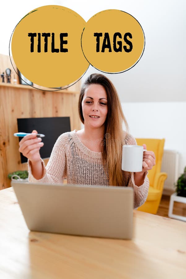 Text Showing Inspiration Title Tags. Conceptual Photo the HTML Element ...