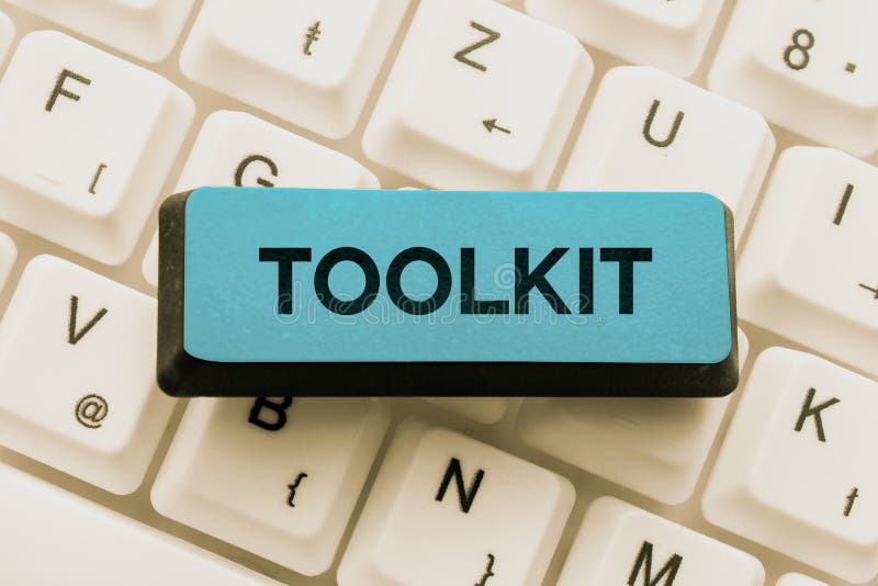 Text Showing Inspiration Toolkit. Word Written on Set of Tools Kept in ...