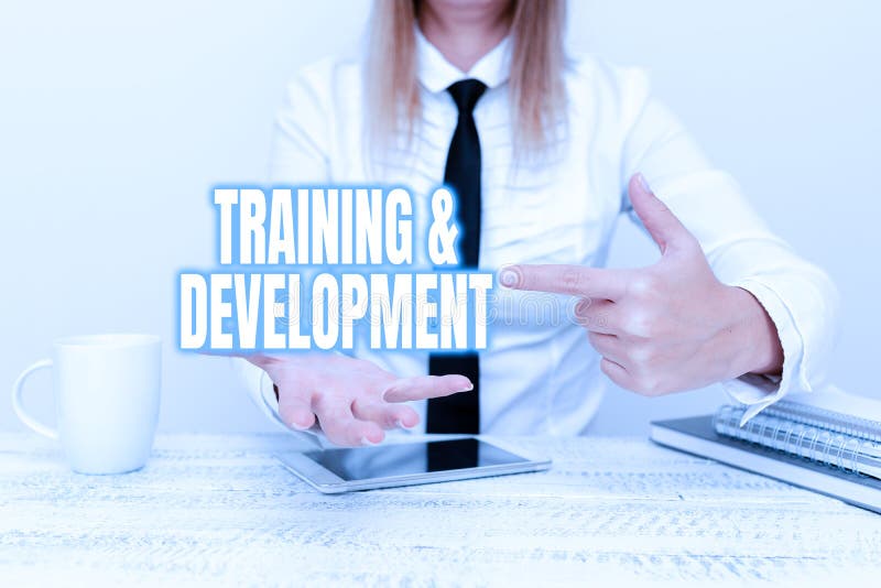Text Showing Inspiration Training and Development. Business Overview ...