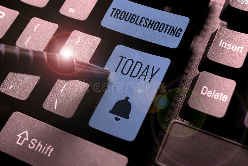 Sign Displaying Troubleshooting. Business Overview an Act of ...