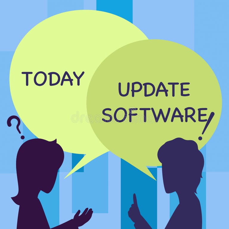 Text Showing Inspiration Update Software. Business Approach Replacing ...