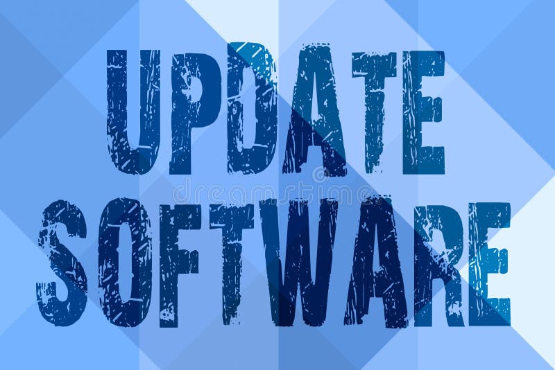 Text Showing Inspiration Update Software. Business Overview Replacing ...