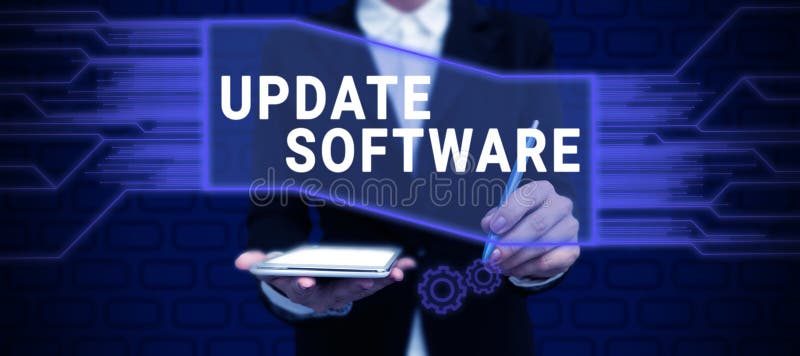 Text Showing Inspiration Update Software. Conceptual Photo an ...