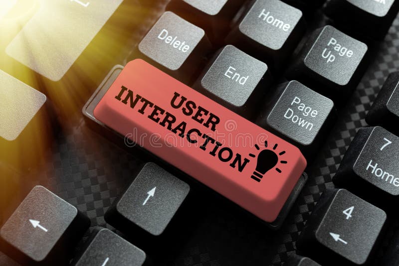 Text Showing Inspiration User Interaction. Word for How the Customer ...