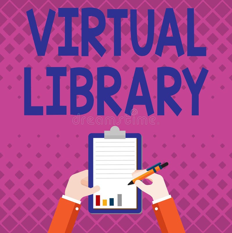 Text Showing Inspiration Virtual Library. Internet Concept Collection ...