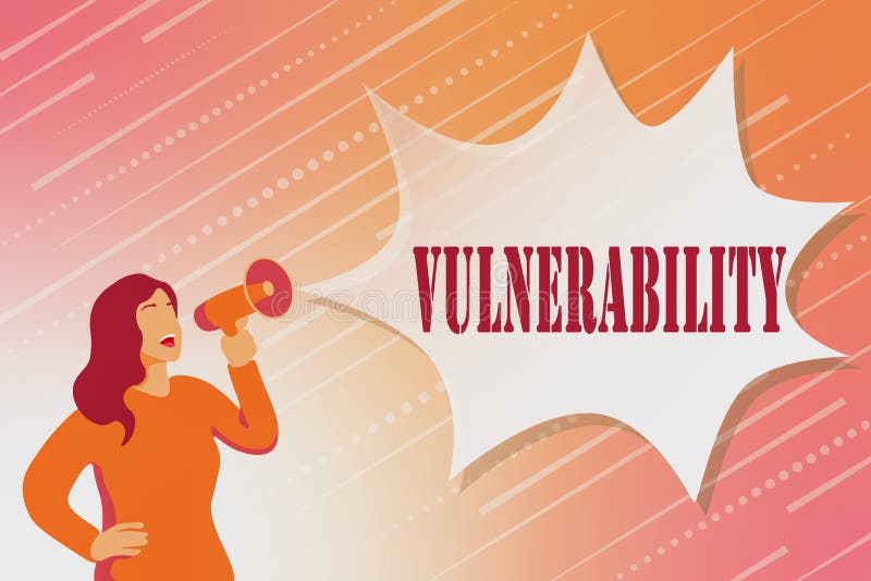 Text Showing Inspiration Vulnerability. Internet Concept State of Being ...