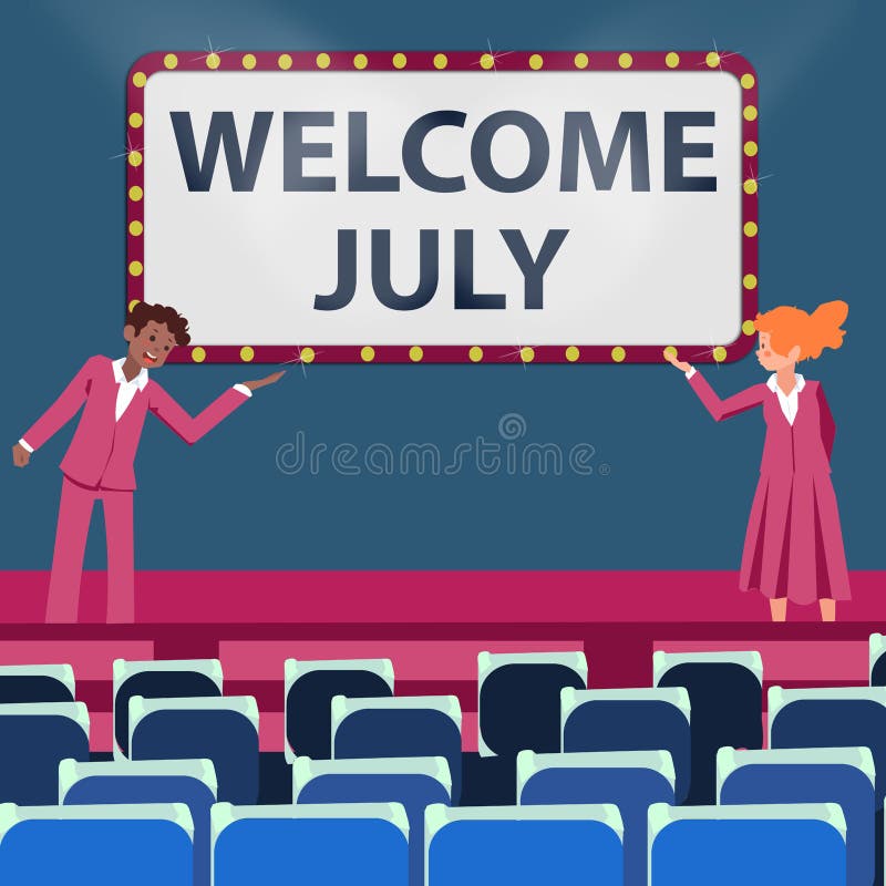 Text Showing Inspiration Welcome July. Word for Calendar Seventh Month ... Text Showing Inspiration Welcome July. Word for Calendar Seventh Month ...