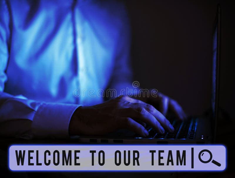 Hand Writing Sign Welcome To Our Team. Word Written on Introducing ... Hand Writing Sign Welcome To Our Team. Word Written on Introducing ...