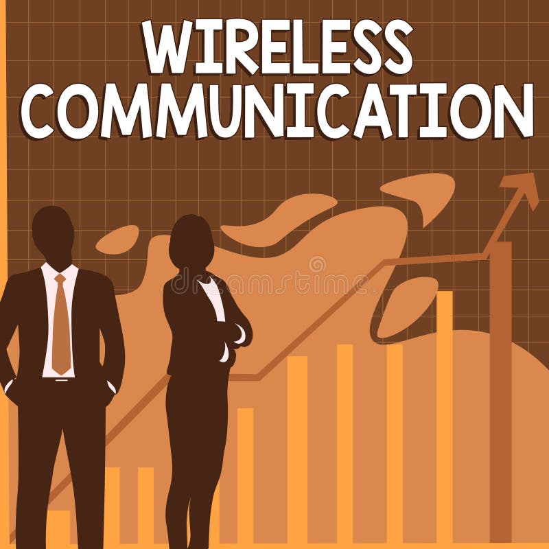 Text Showing Inspiration Wireless Communication. Business Idea Methods ...