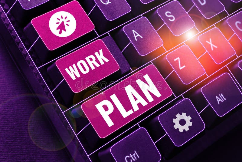 Text Showing Inspiration Work Plan. Business Showcase Project To Be ...