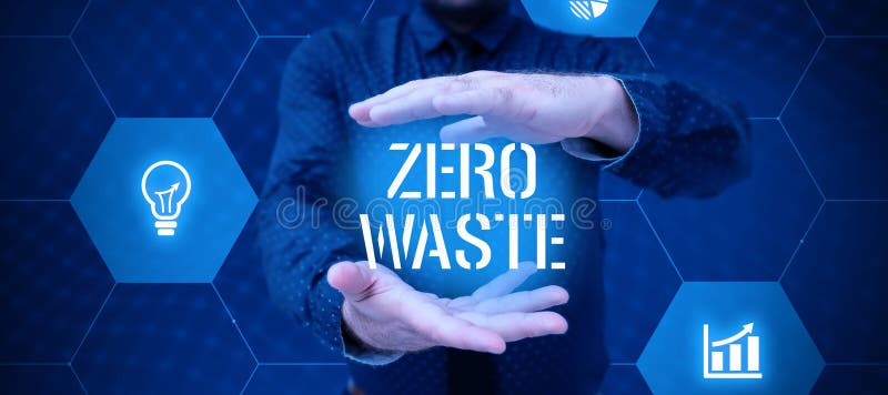 Text Showing Inspiration Zero Waste. Concept Meaning Industrial ...