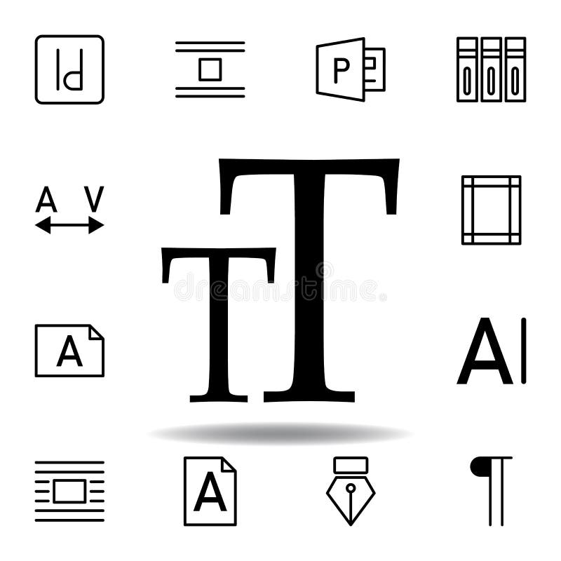 Text Sign Icon. Can Be Used for Web, Logo, Mobile App, UI, UX Stock ...