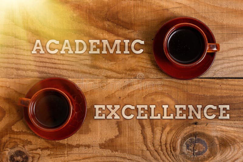Text Sign Showing Academic Excellence. Word for Achieving High Grades ...