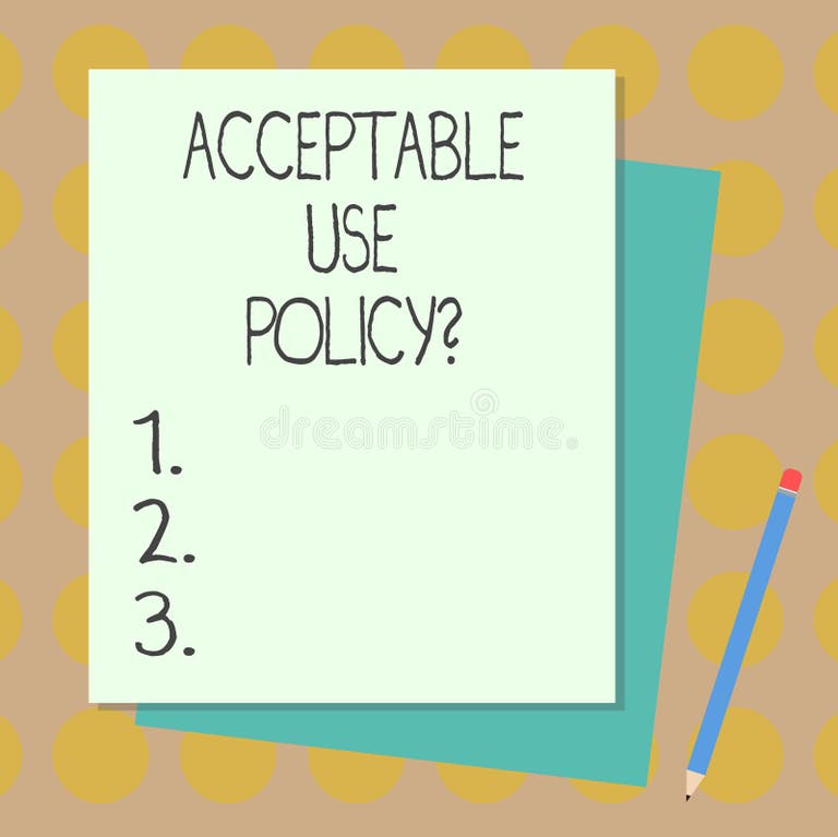 Text Sign Showing Acceptable Use Policyquestion. Conceptual Photo Set ...