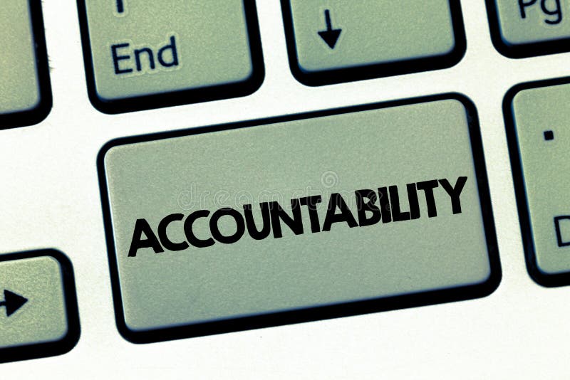 Accountability sign stock image. Image of type, green - 35212561