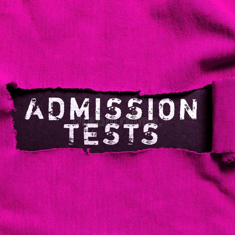 Text Showing Inspiration Admission Tests. Concept Meaning an Exam that ... Text Showing Inspiration Admission Tests. Concept Meaning an Exam that ...