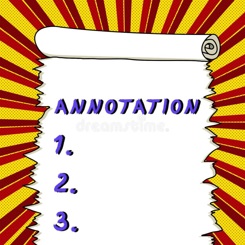 Handwriting Text Annotation. Conceptual Photo Note Added by Way of ...