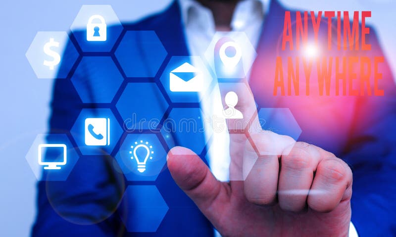 Anyone, Anytime And Anywhere Stock Photo - Image of everyone, symbol ... Anyone, Anytime And Anywhere Stock Photo - Image of everyone, symbol ...