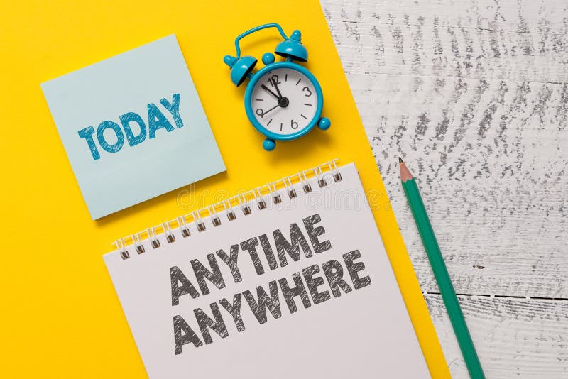 Anyone, Anytime and Anywhere Stock Photo - Image of everyone, symbol ... Anyone, Anytime and Anywhere Stock Photo - Image of everyone, symbol ...