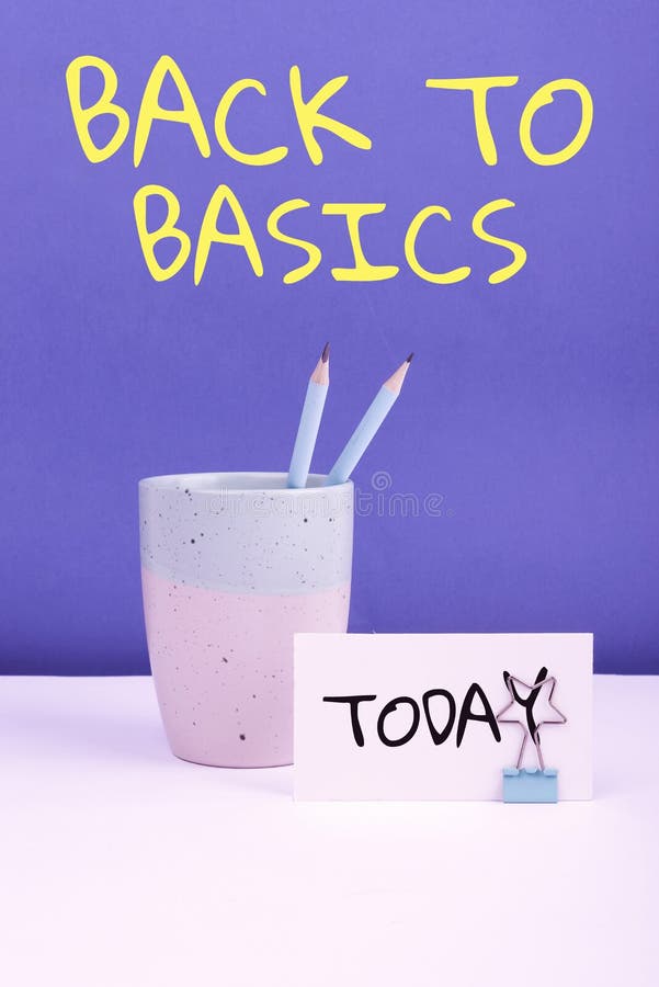 Conceptual Caption Back To Basics. Business Overview Return Simple ...