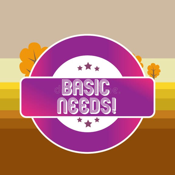 Text Sign Showing Basic Needs. Conceptual Photo Measurement of Absolute ...