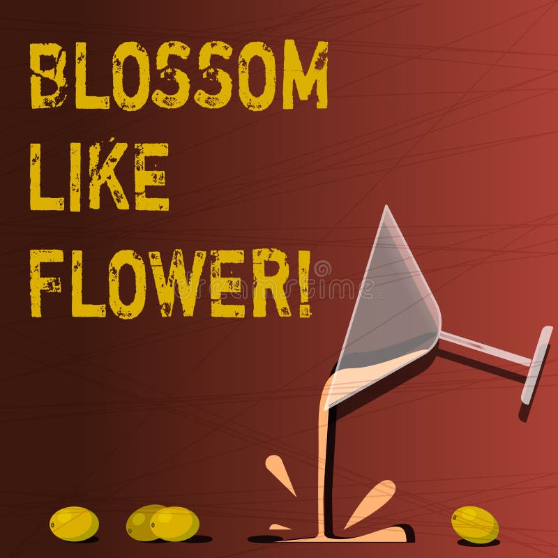 Text Sign Showing Blossom Like Flower. Conceptual Photo Plant or Tree ... Text Sign Showing Blossom Like Flower. Conceptual Photo Plant or Tree ...
