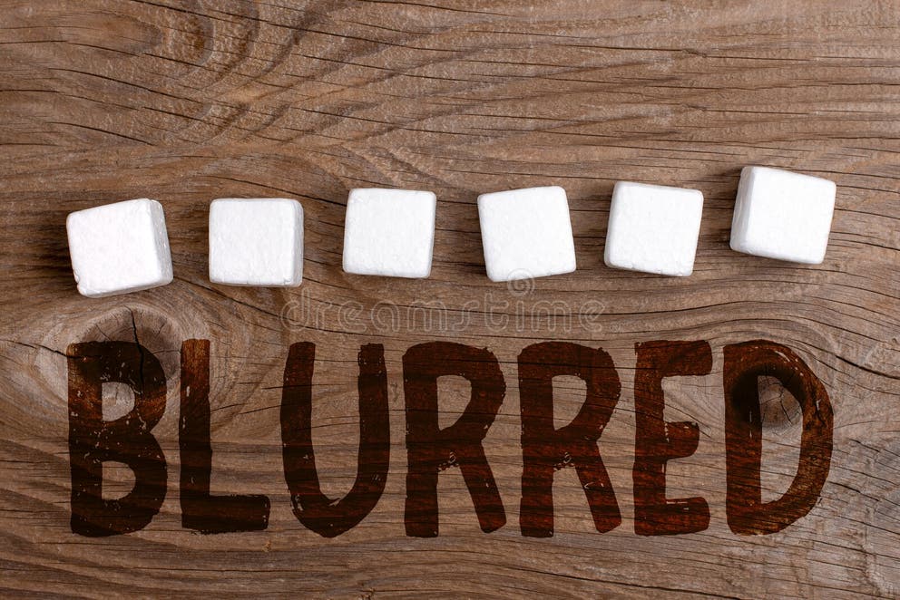 Text Sign Showing Blurred. Business Concept Cannot or Unable To See ...