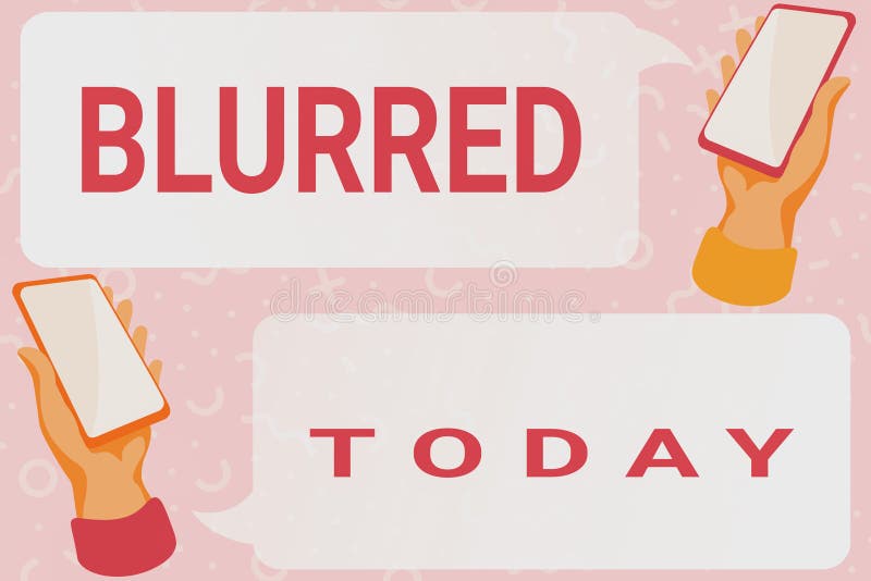 Hand Writing Sign Blurred. Business Overview Cannot or Unable To See ...