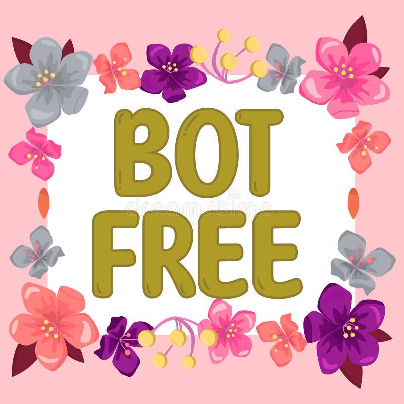 Text Sign Showing Bot Free. Concept Meaning a Computer Program that ... Text Sign Showing Bot Free. Concept Meaning a Computer Program that ...