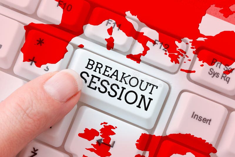 Text Caption Presenting Breakout Session. Concept Meaning Workshop ...