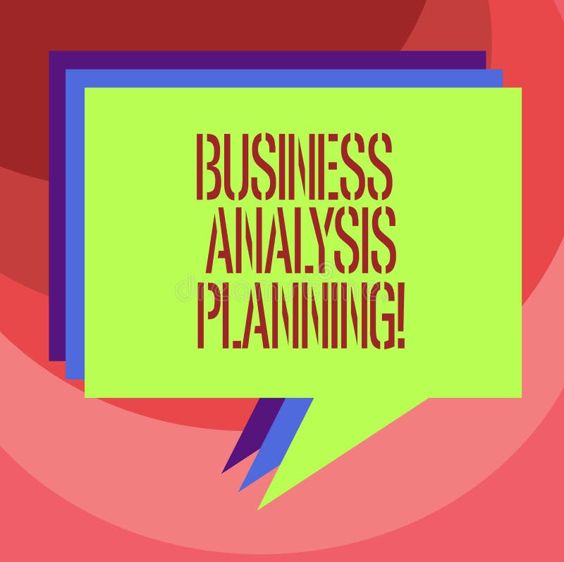 Text Sign Showing Business Analysis Planning. Conceptual Photo ...