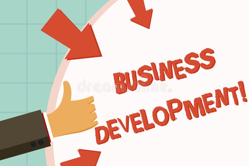 Text Sign Showing Business Development. Conceptual Photo Develop and ...