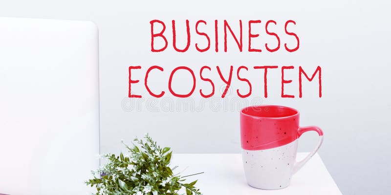 Ecosystem Written with Wooden Letters Cubed Shape on the Green Grass ...