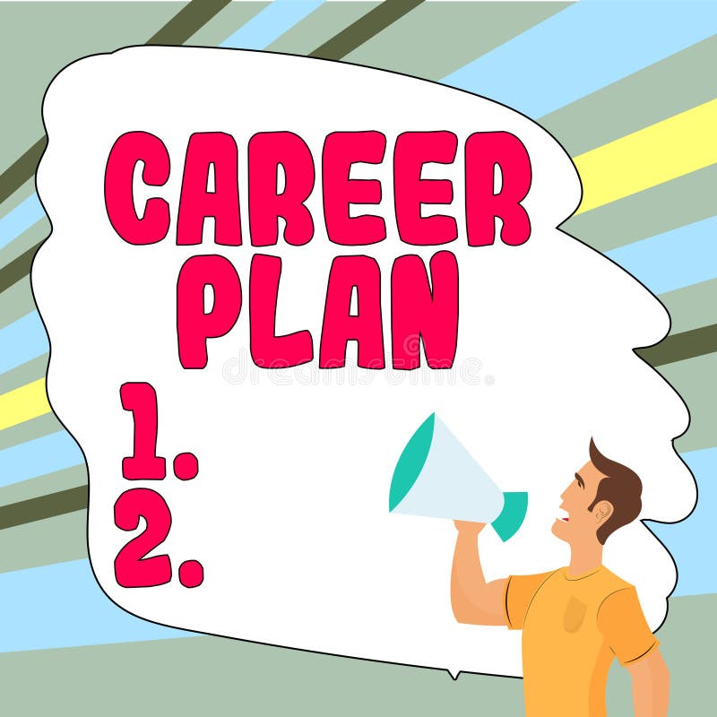 Text Sign Showing Career Plan. Business Concept Ongoing Process Where ...