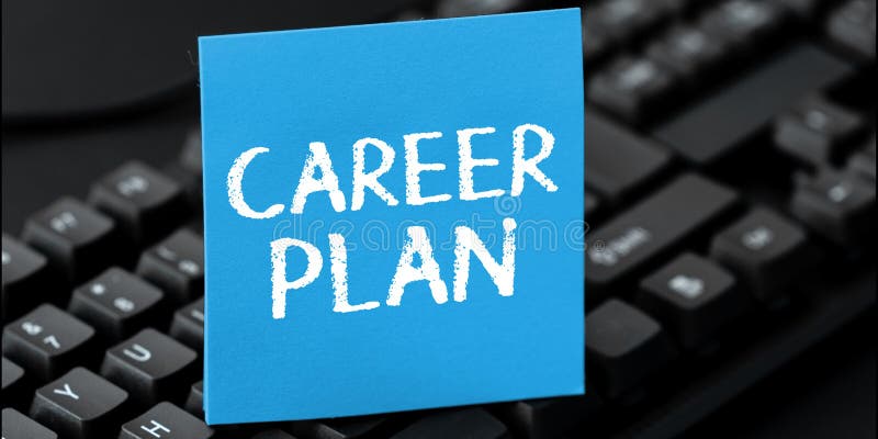 Handwriting Text Career Plan. Internet Concept Ongoing Process Where ...